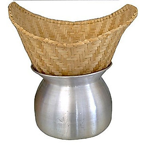 Thai lao Sticky Rice steamer pot and Basket cook kitchen Cookware tool free sticky rice