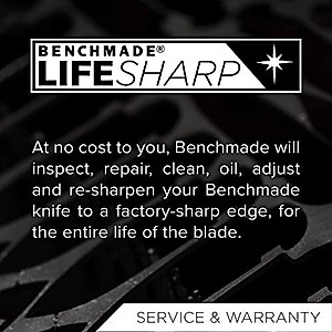 Benchmade 570SBK-1 Presidio II, Coated Finish, Serrated Edge, Drop Point Blade Knife, Made in the USA