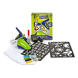 Crayola Air Marker Sprayer Airbrush Kit, Gift for Kids Age 8, 9, 10
