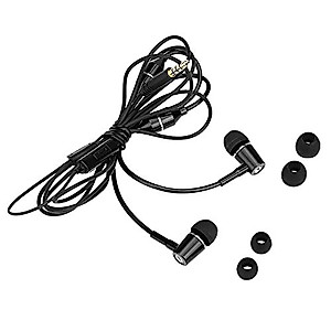 Docooler 3.5mm Earphone Stereo Music Headset Air Tube in-Ear Headphone Radiation Free Noise Reduction Line Control Music & Calls for Phones Desktop PC