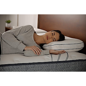 Serta Perfect Sleeper Copper Infused Memory Foam Pillow, Oversized Traditional, 1 Count (Pack of 1),White, 25-Inch (Length) by 16-Inch (Width) by 5.50-Inch (Height)