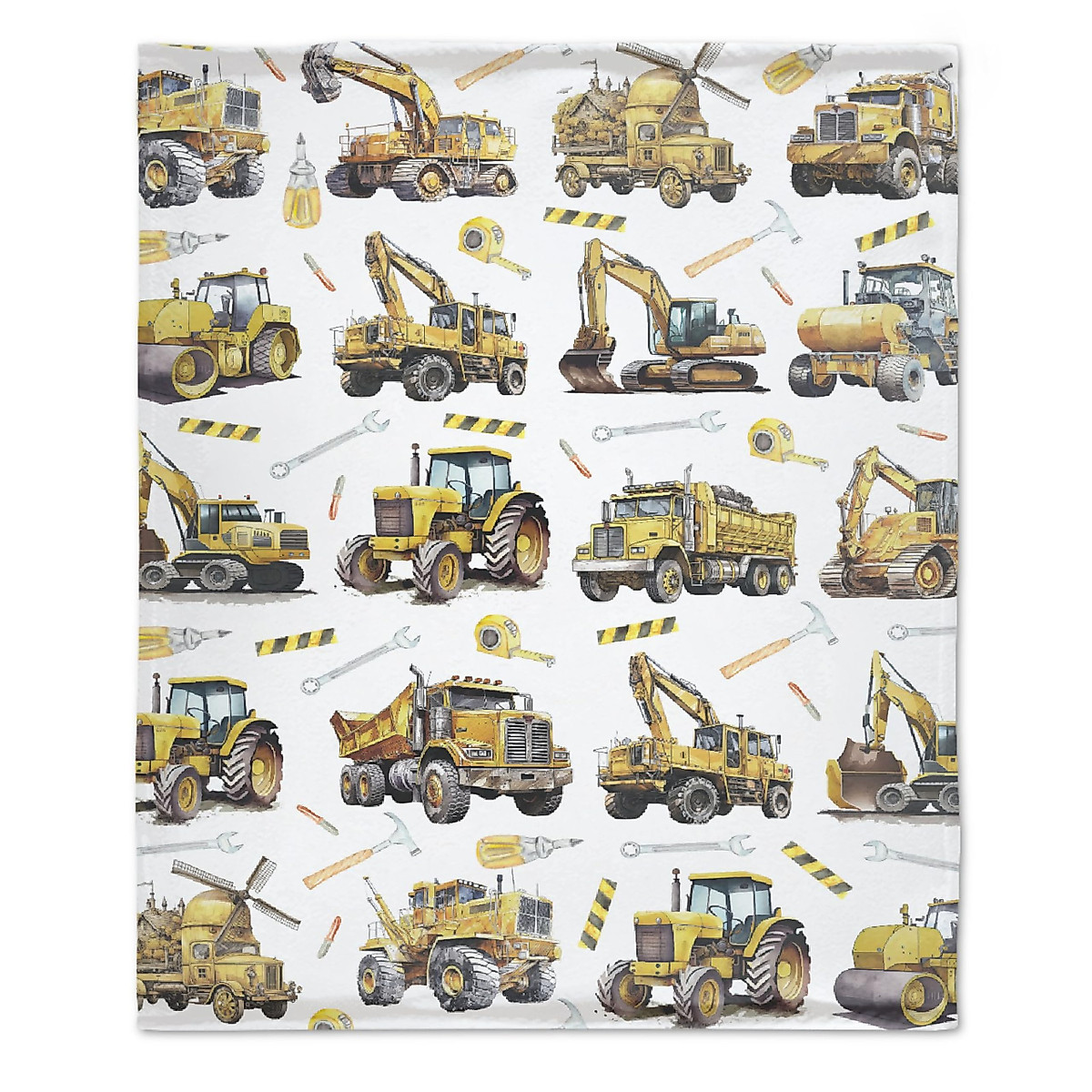 Acomfykets Truck Blanket Gift for Girls Boys, Throw Blanket Gift for Kids Super Cozy Lightweight Flannel Throws Blankets for Bed Sofa Couch 40x50Inch