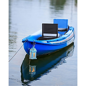 Ohuhu Stadium Seats with Back Support Bleacher Chairs with Backrest Portable Bleacher Seat with Shoulder Straps and Hook for Sports Events Baseball Soccer Kayak Boat, Red