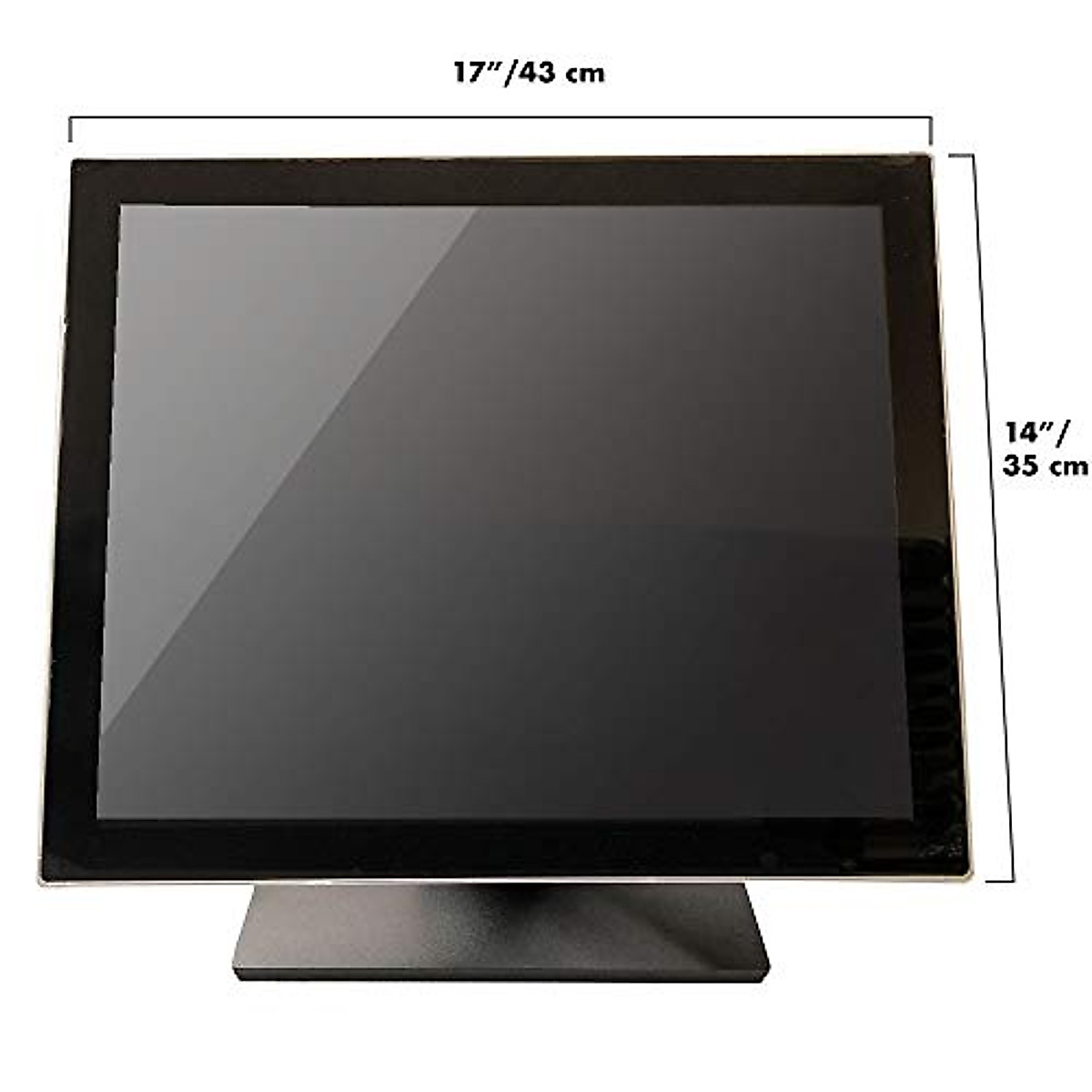 19 Inch Pro Capacitive LED Backlit Multi-Touch HDMI Monitor, 4:3 Display 1280 x 1024, True Flat Seamless Design Touchscreen, Great for Office, POS, Retail, Restaurant, Bar, Gym, Warehouse