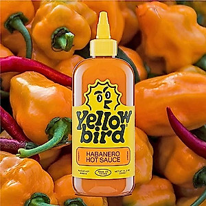 Yellowbird Classic Habanero Hot Sauce 19.6 oz. Tabletop Size (Medium Hot | 1 Bottle | Made in Texas)