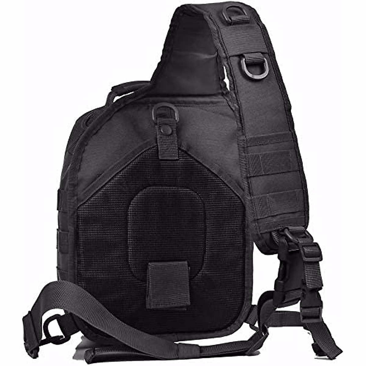 REEBOW GEAR Tactical Sling Backpack Rover Shoulder Sling Pack (Black)
