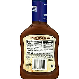 Kraft Sweet Brown Sugar Slow-Simmered Barbecue Sauce, 18 oz Bottle