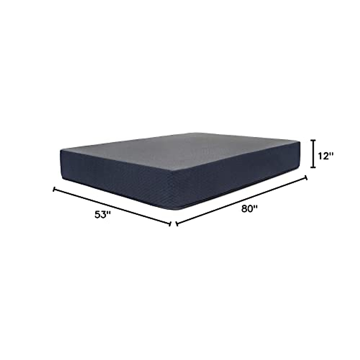 Dreamfoam Bedding Chill 12" Gel Memory Foam Mattress, Full XL- Made in Arizona