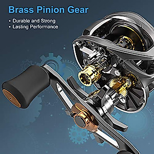 Tempo Baitcasting Reel Vertix LP Plus , High-Tech Innovative Baitcasting Reel, 9 + 1 BB, Low Profile & Lightweight, Powerful & Durable, 6.6:1 Gear Ratio, Great Value