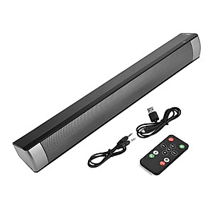 JTLB Tv SpeFor Bluetooth Speaker Wireless Stereo Subwoofer Memory Card Aakers Wired Soundbar Speaker 43×8×6 for Speaker Wireless Stereo Subwoofer Memory Card Aux Player for Home
