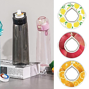 Wmool 17 Pcs Flavor Pods for Air Up Water Bottle, Fruit Fragrance Rings Recyclable for Air Up Water Bottle Flavor Pods Creative Water Cup Scented Pods for Outdoor Sports
