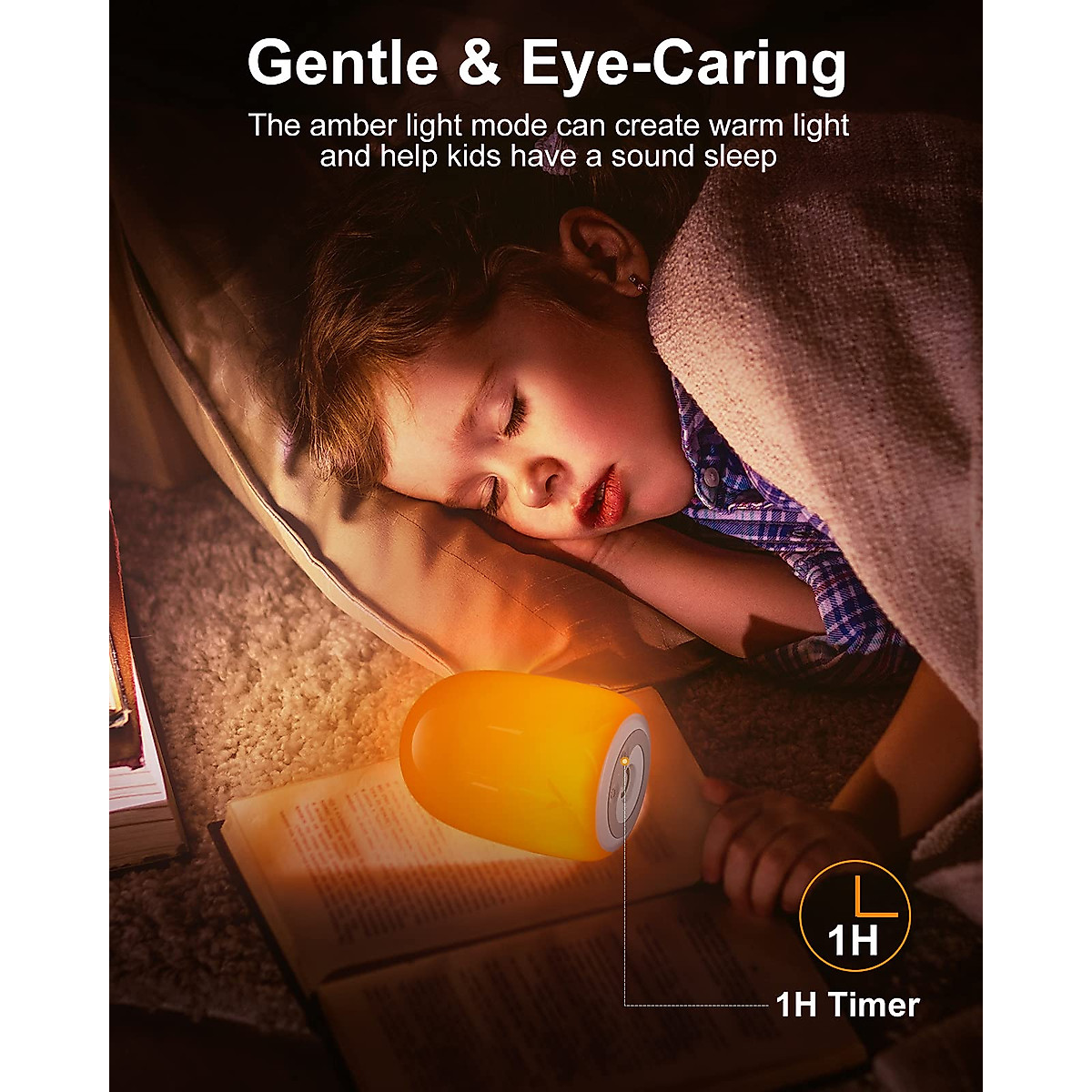 Night Light for Kids, VEYFIY Nursery Night Light with Touch Control & 1H Timer,Portable Baby Nursery Light with Charging Pad,4 LED Light Modes Rechargeable Night Lamp for Kids Room,Bedroom,Up to 100H…