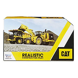 CAT Construction Toys, Tough Machines Toy Bulldozer, 10" w/Realistic Lights & Sounds, Rumbling Action, Movable Parts & Sturdy Plastic Construction