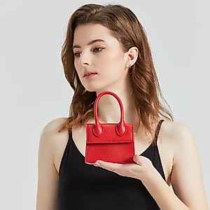 CATMICOO Mini Purse for Women, Trendy Mini Bags and Tiny Handbag with Crocodile Pattern (White crocodile pattern)