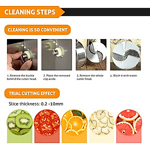 WICHEMI Commercial Slicer Machine Manual Vegetable Fruit Slicer Food Slicing Machine Stainless Steel Vegetable Cutter for Potatoes Lemons Tomatoes Onions