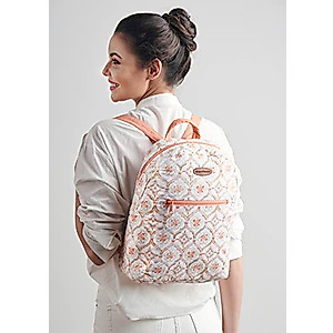 Maison d' Hermine Backpack Cotton Shoulder Backpack with Small Pouch Lightweight Bag for Travel Work Beach Perfect for Women & Men (Fair Isle)