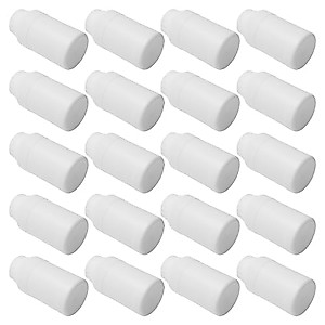 Othmro 20pcs 8.45oz/250ml Plastic Bottles, Lab Chemical Reagent Bottle, Length 119mm Wide Mouth Laboratory Reagent Bottle, Sample Sealing Liquid Storage Container for Food Stores White