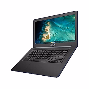ASUS Chromebook C403 Rugged & Spill Resistant Laptop, 14.0" HD, 180 Degree, Intel Celeron N3350 Processor, 4GB RAM, 32GB eMMC, MIL-STD 810G Durability, Dark Blue, Education, Chrome OS, C403NA-WS42-BL