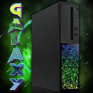 Gaming Desktop PC, Intel i5 6th, TechMagnet Galaxy, 16GB RAM, 1TB SSD | 2TB HDD, MTG New Dual 24 Inch Monitor, RGB Keyboard Mouse, GT 1030, Speaker, Webcam, Win 10 Pro (Renewed)