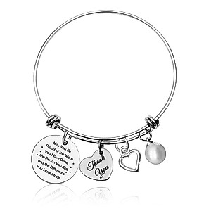 Retirement Gift Thank You Gift Jewelry Bracelet Appreciation Jewelry for Boss Coach Teacher Coworker Leaving Gifts Farewell Gift Goodbye Gift Birthday Christmas Thanksgiving Gift for Manager Leaders