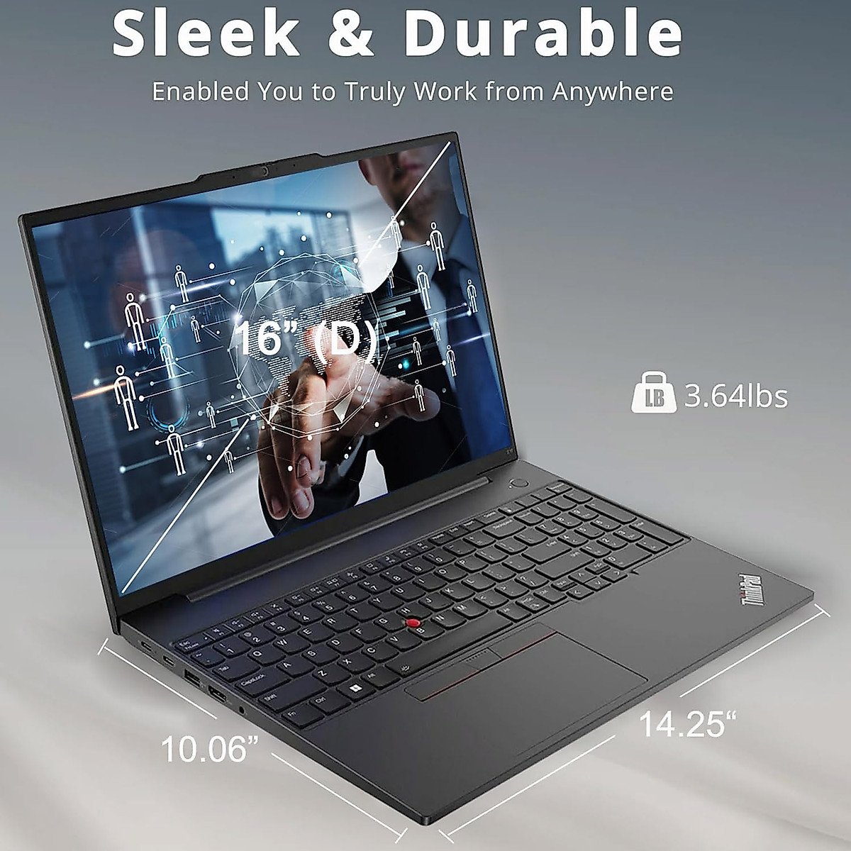 Lenovo ThinkPad E16 16" FHD+ Business Laptop Computer, 13th Gen Intel Octa-Core i5-13420H (Beat i7-1355U), 8GB DDR4 RAM, 512GB PCIe SSD, WiFi 6, Backlit Keyboard, Thunderbolt4, Windows 11 Pro, AZ-XUT