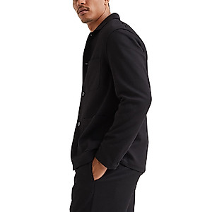 WZIKAI Men's Casual Sport Coat Jacket Regular Fit Lightweight Suit Jacket for Men Black M