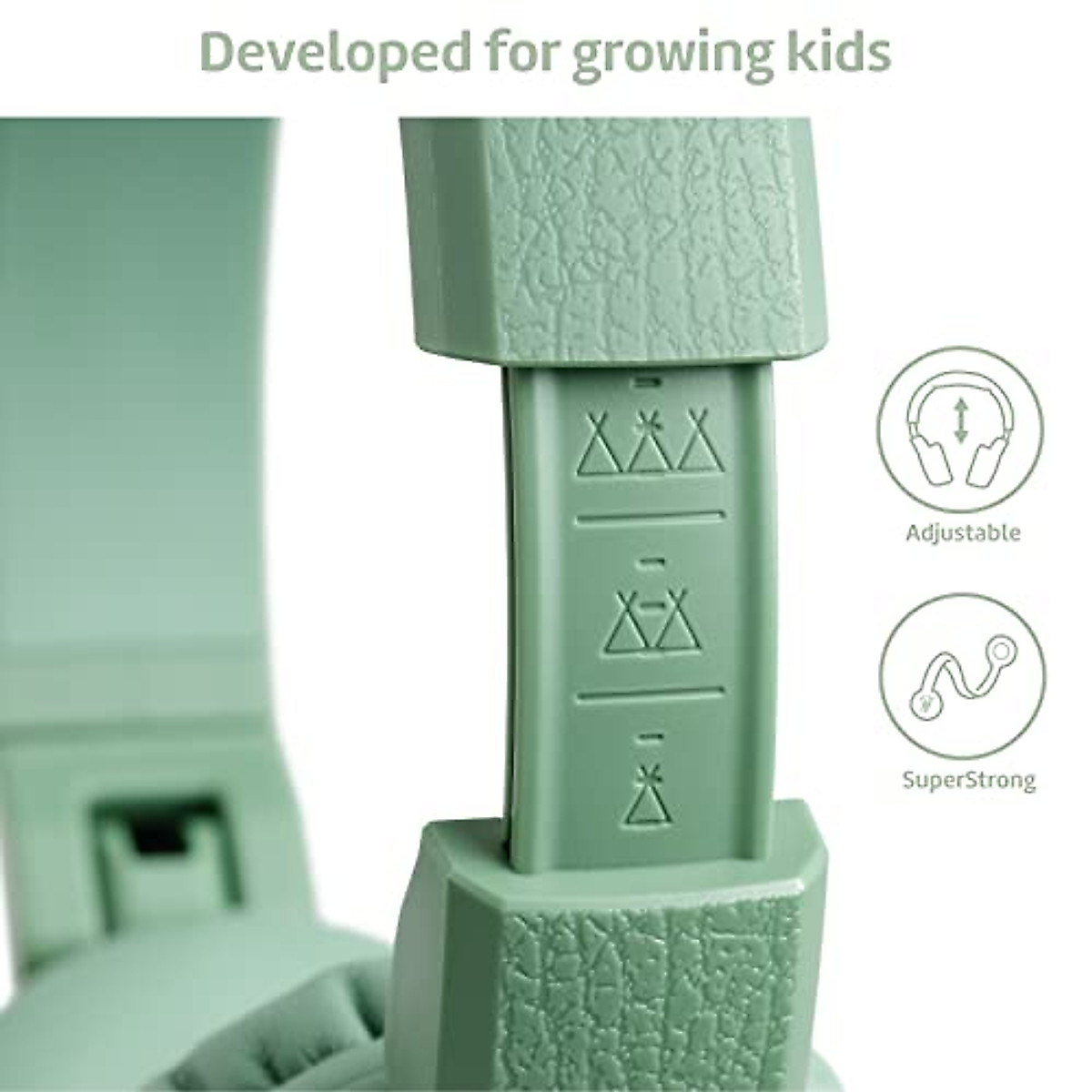 POGS Kids Wired Headphones | The Elephant | Foldable and Durable Headphones for Kids 3+ with Volume Control, Microphone, Volume Limiter 85 dB | Music-Sharing Function | (3.2ft, 3.5mm)