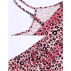 Ekouaer Printed Pajamas Set Sleeveless Tops with Shorts Pj Sets Cute Nightwear for Women