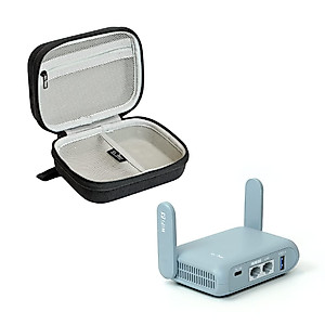 GL.iNet GL-MT3000 (Beryl AX) Pocket-Sized Wi-Fi 6 AX3000 Wireless Travel Gigabit Router & Gadget Organizer Case (Black)