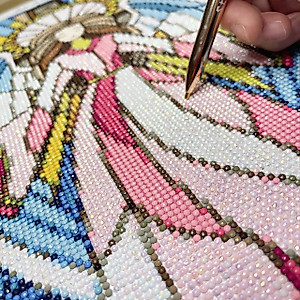 5D Diamond Painting Kits for Adults Full Drill Round with AB Diamonds - an Angel Diamond Art