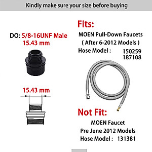 Faucet Spray Head Bathroom Kitchen Faucet Pull-Out Spray Nozzle Head Replacement Part Two Function, Anti Rust,Brushed Nickel,BN803