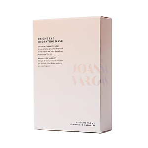 Joanna Vargas Bright Eye Hydrating Mask. Concentrated Ultra-Luxe Bamboo Hydration Sheet Masks Target Dark Circles, Expression Lines and Skin Tone. 5 Sheets (0.35 oz/sheet)