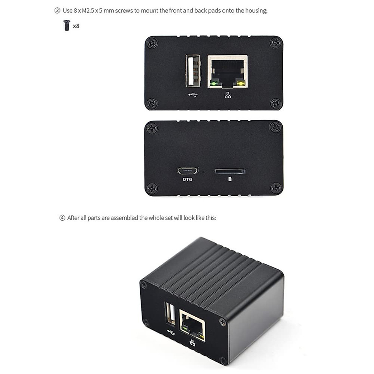 MACIMO for NanoPi NEO Development Board+Heat Sink+Metal Case Kit Allwinner H3 Core 512MB RAM Openwrt/LEDE Complete Machine