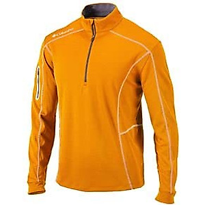 Columbia Men's Omni-Wick Shotgun 1/4 Zip, Mango, Large