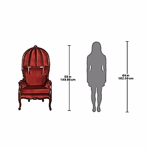 Design Toscano Victorian Balloon Chair, cherry