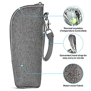 Accmor Baby Bottle Cooler Tote Bags, Insulated Breastmilk Cooler Bag, Nursing Bottle Cooler Warmer Bag for Nursing Mom Daycare Travel