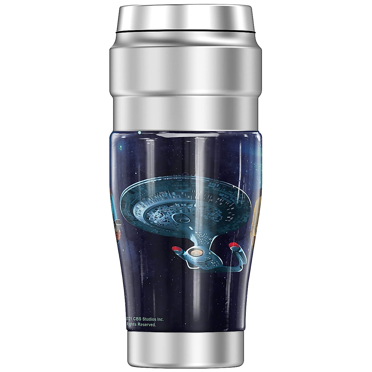THERMOS Star Trek Next Generation Crew STAINLESS KING Stainless Steel Travel Tumbler, Vacuum insulated & Double Wall, 16oz