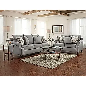 Behold Home Havenwood Sofa with Accent Pillows in Gray