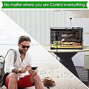 ZWOOS Smart Reptile Terrarium Humidifiers, Reptile Misting System with Timer, APP Control - Quiet, No Leaking, Easy to Use