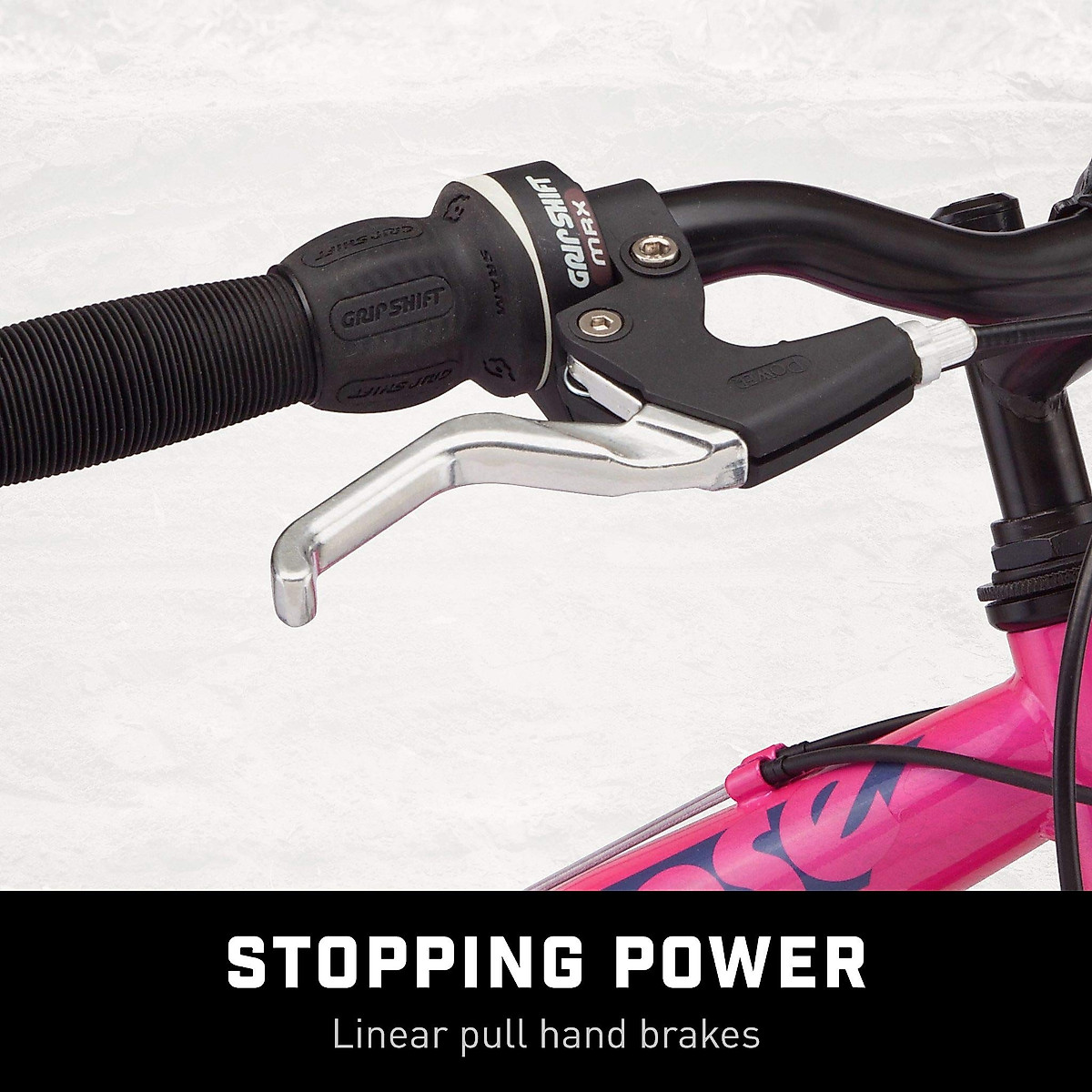 Mongoose Exlipse Full Dual-Suspension Mountain Bike for Kids, Featuring 15-Inch/Small Steel Frame and 21-Speed Shimano Drivetrain with 24-Inch Wheels, Kickstand Included, Pink