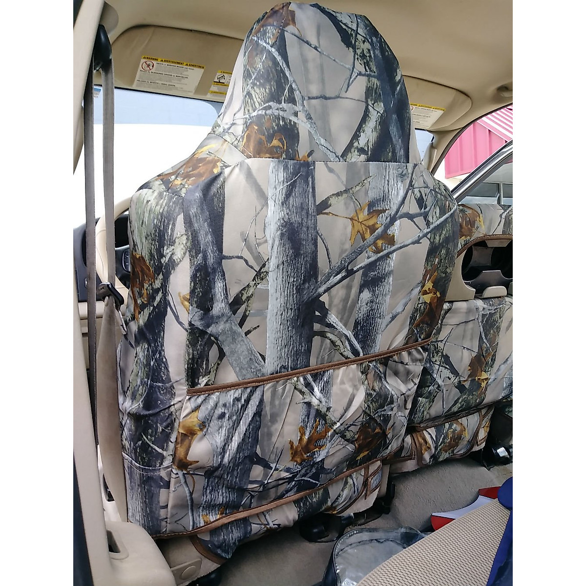 Durafit Seat Covers | FD77 XD3-C | 2002-2007 Ford F250-F550 Front/Back Car Seat Cover in XD3 Camo Endura Fabric | Front 40/20/40 High Back | Rear is Solid Bench | Not for 60/40 Double Cab only