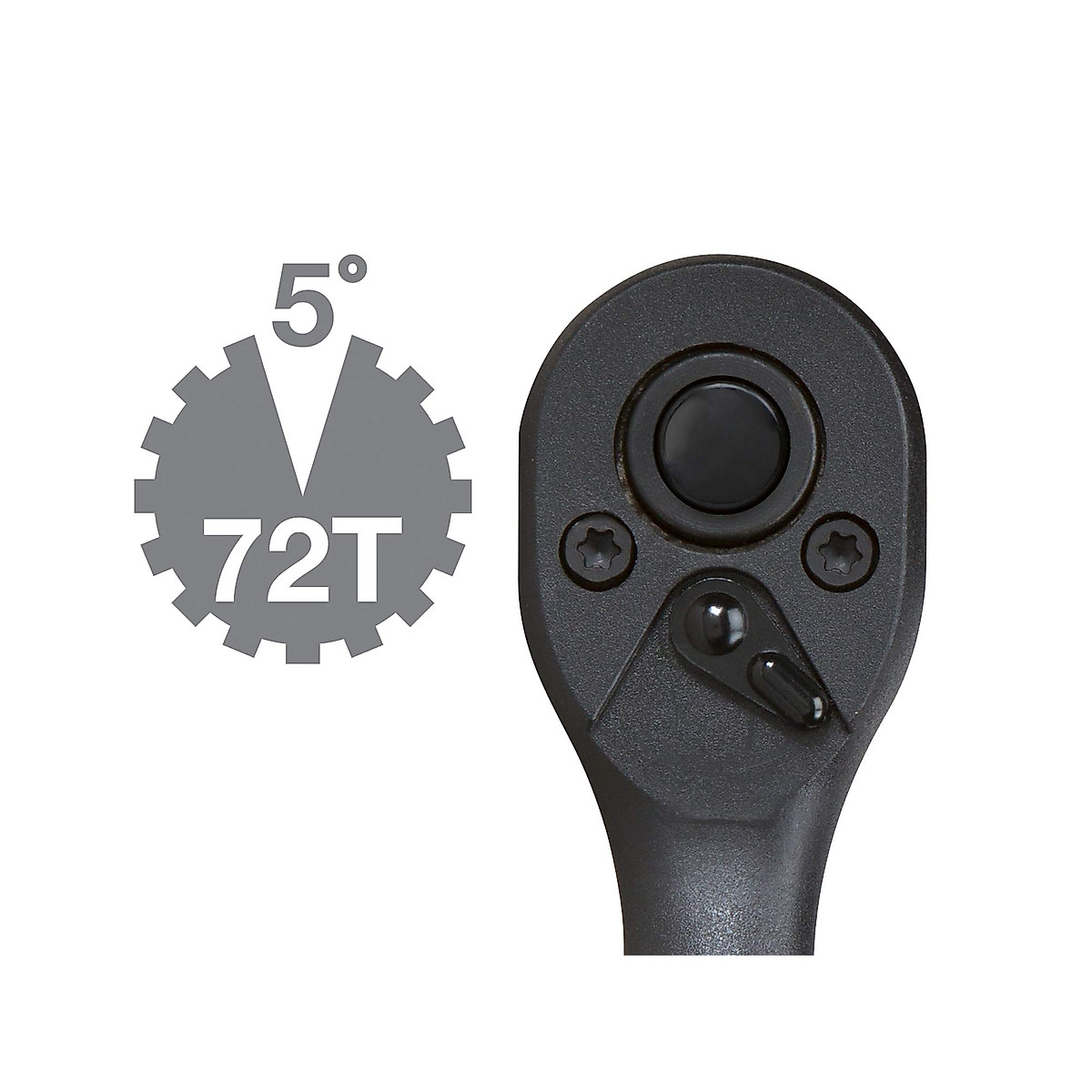 TEKTON 3/8 Inch Drive x 7 Inch Composite Quick-Release Ratchet | 1457