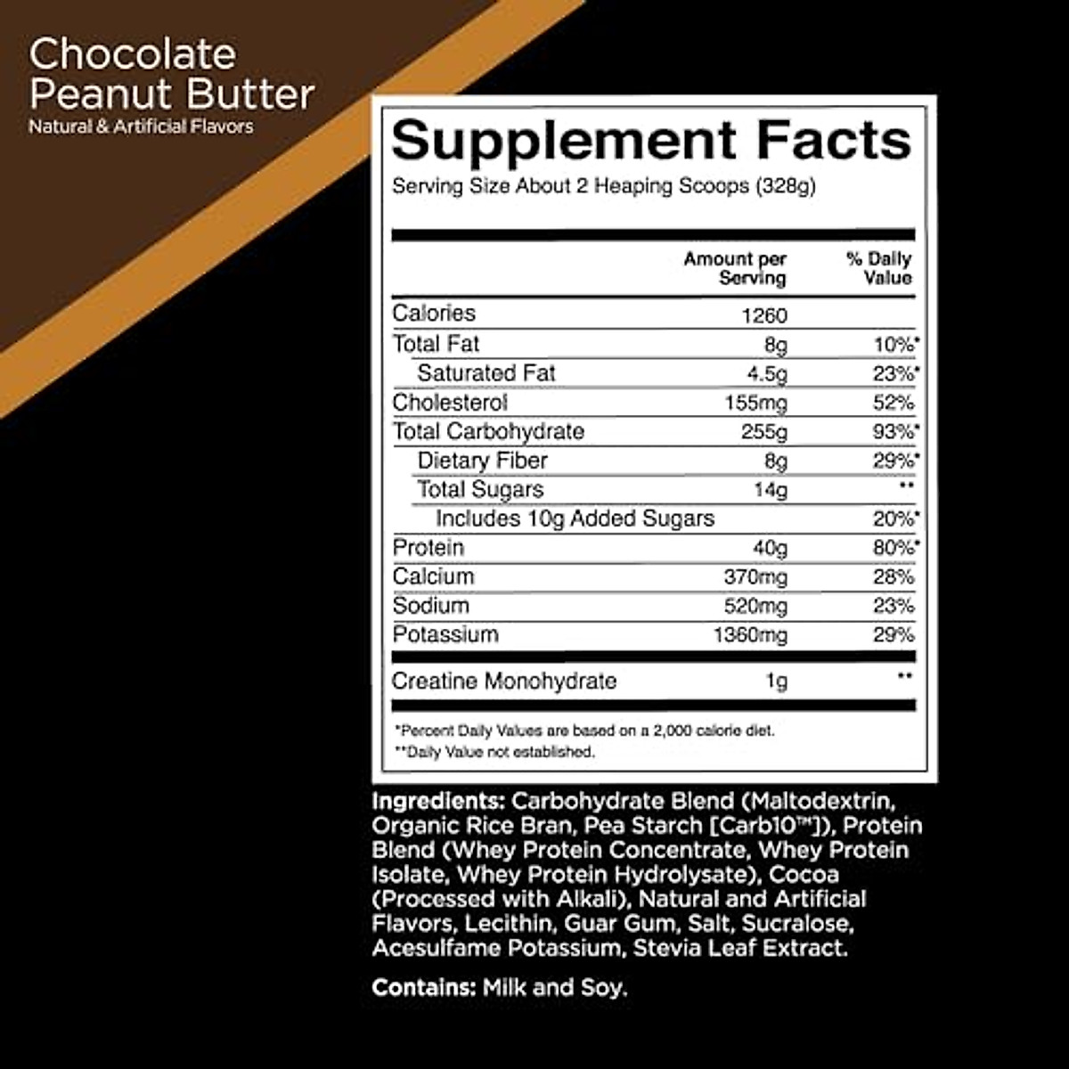 Rule 1 R1 Mass Gainer, Chocolate Peanut Butter - 5.78 Pounds - 40g of All-Whey Protein with 6:1 Carb-to-Protein Ratio - 8 Servings