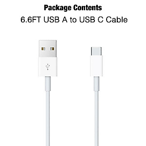 6.6FT USB C Apple TV Remote Cable for Apple TV Remote (3rd Gen), Apple TV 4th Gen, Siri Remote (3rd Gen), Apple TV 4K Remote (3rd Gen), iPhone 15 15 Pro Max 15 Plus Charger Cable Replacement