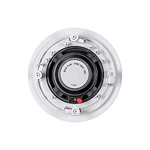 Monoprice 2-Way Polypropylene Ceiling Speakers - 6.5 Inch, Pair, With Paintable Grille - Aria Series