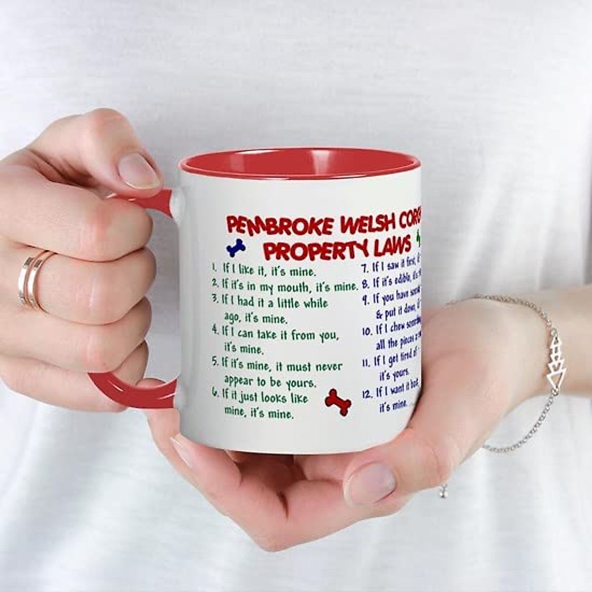 CafePress Pembroke Welsh Corgi Property Laws 2 Mug Ceramic Coffee Mug, Tea Cup 11 oz