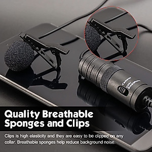 36 Pieces Lapel Mic Clips Sponge Cover Kit 18 Pieces Mental Lavalier Microphone Clip Plastic Lavalier Wire Clips 18 Pieces Foam Windscreen Cover Lapel Mic Windscreen Foam Covers for Interview Video