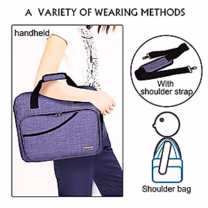 BAGLHER | Embroidery Storage Bag,Multifunctional Embroidery Project Bag,Large-Capacity Embroidery Kit (Embroidery Thread and Consumables) Storage Bag,with Shoulder Strap.(Bag Only)