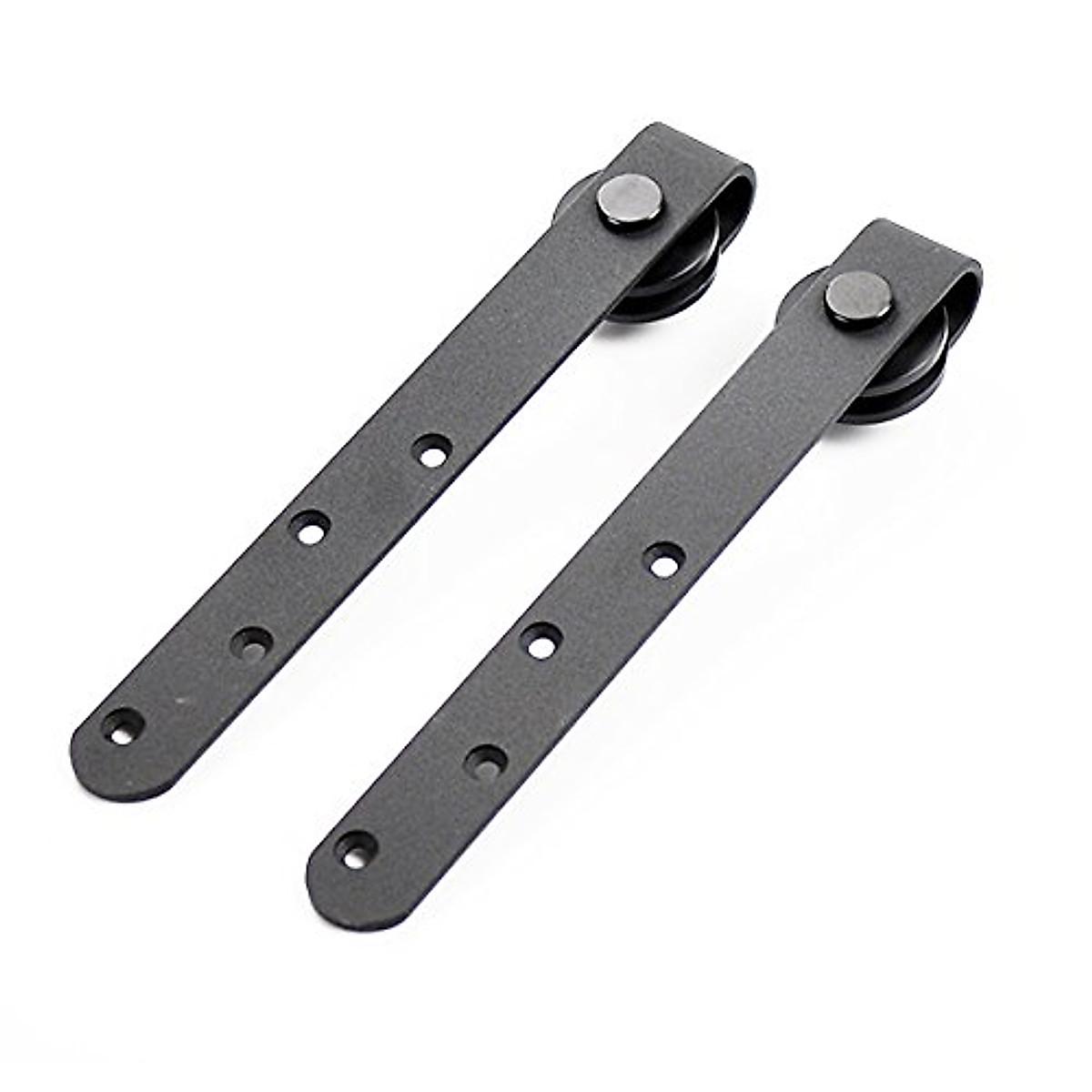 DIYHD TYL201 Hardware Wooden Black Strap Small Sliding Barn Door Track (Cabinet), 39" Mini Single Kit