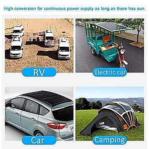 Solar Panel (25w/50w/75w/100w), Dual Usb18v/5v, With 20a Controller, Photovoltaic Battery System(12v Battery Power Charging), For Rv, Boat, Trailer, Farm,75W